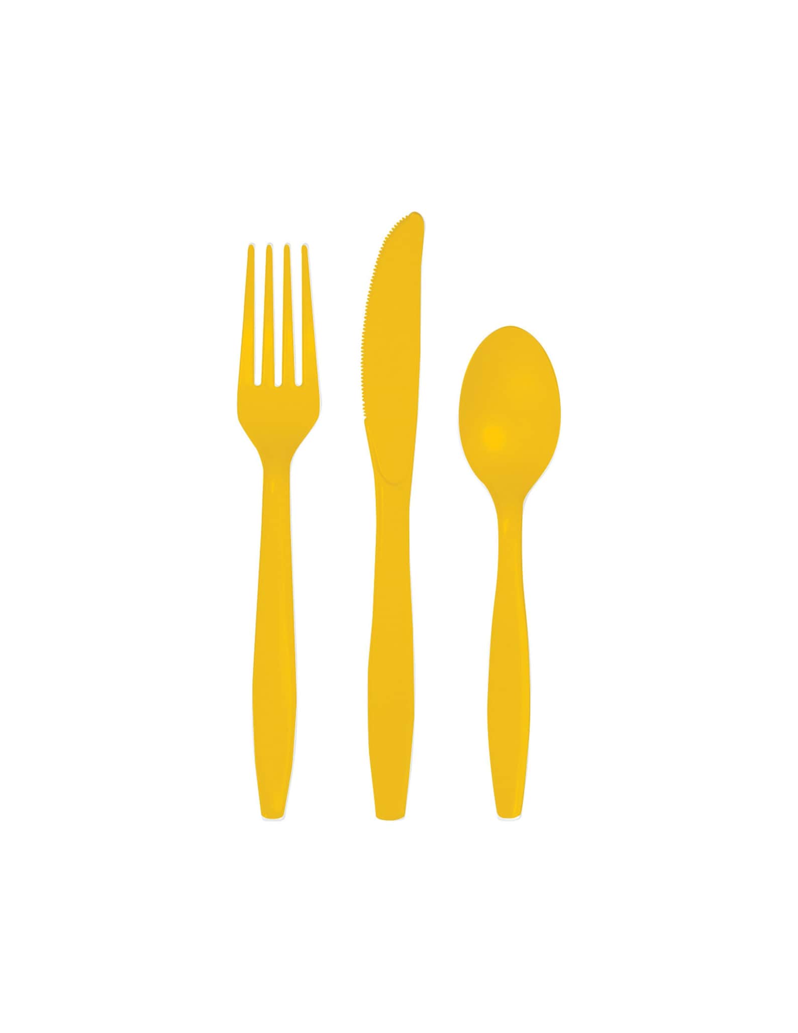 24-set Yellow Cutlery Birthday Party Supplies Boy Baby | Etsy