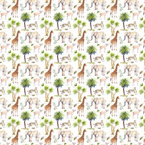Safari Wrapping Paper - Safari Baby Shower, Jungle Baby Shower, Safari ...