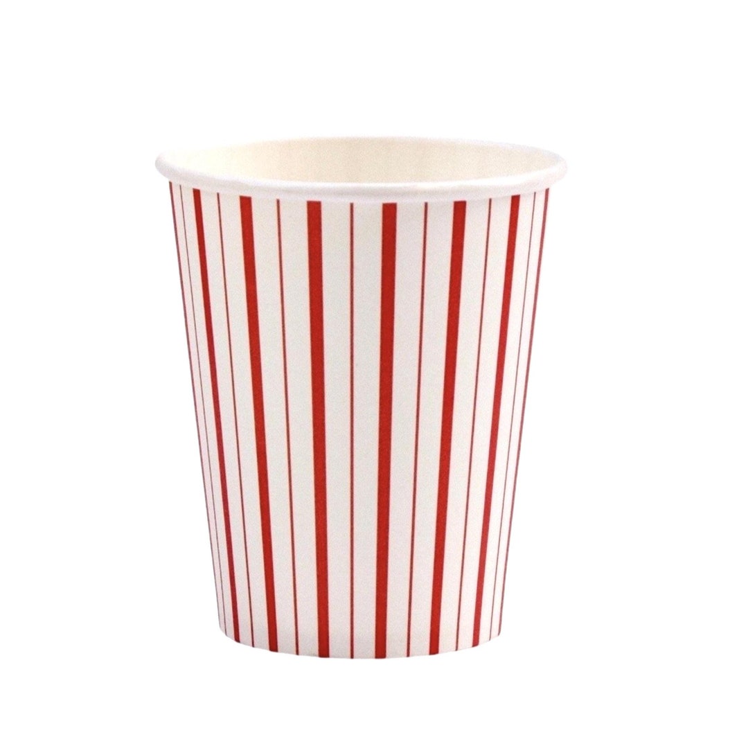 Red & White Party Cups - Carnival Party Supplies, Pirate Treat Cups ...