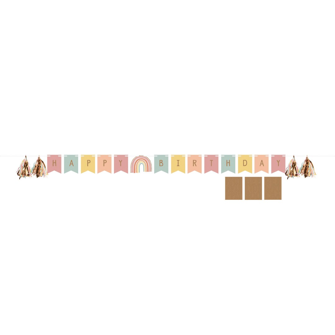 Personalized Boho Rainbow Banner - Boho Rainbow Baby Shower, Boho ...