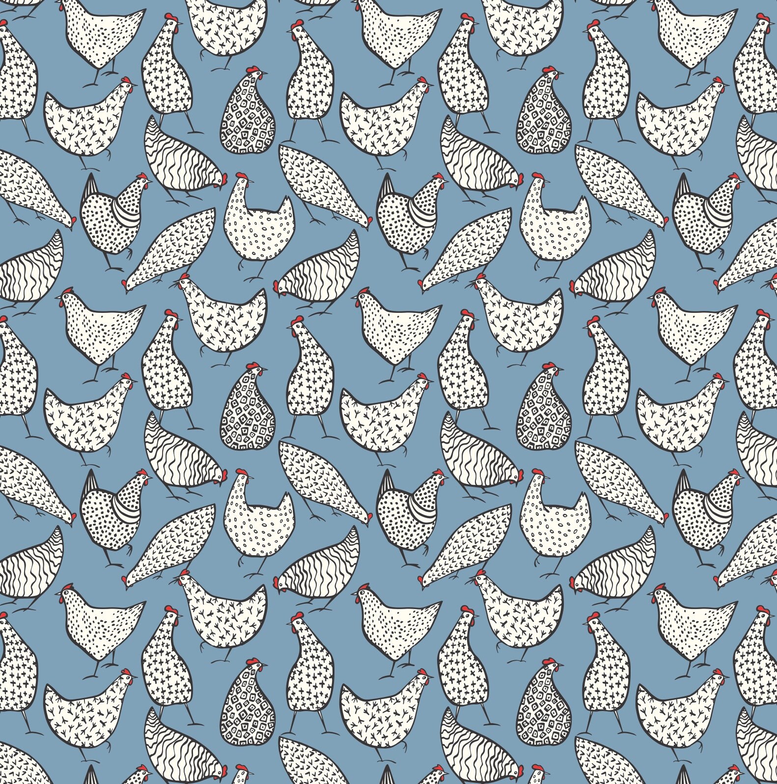 Hen Wrapping Paper Farm Gift Wrap Chicken Gift Wrap | Etsy