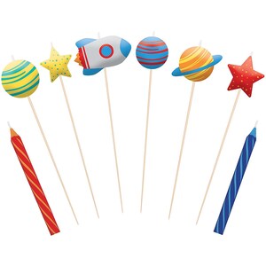Space Party Candles - Space Birthday, Rocket Birthday, Rocket Party ...