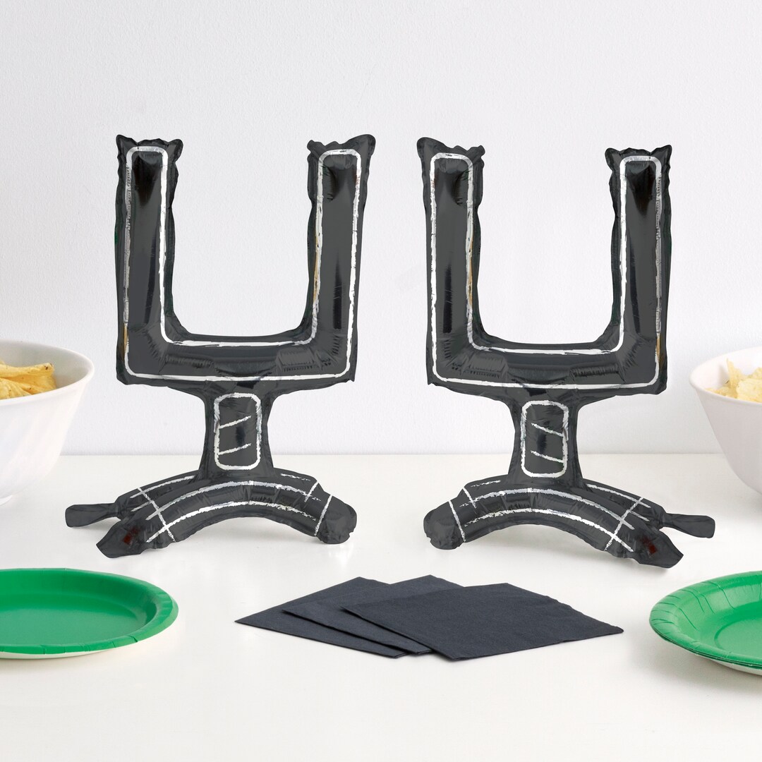 Football Balloon Centerpiece - Goal Post Balloons, Game Day Party Decor ...