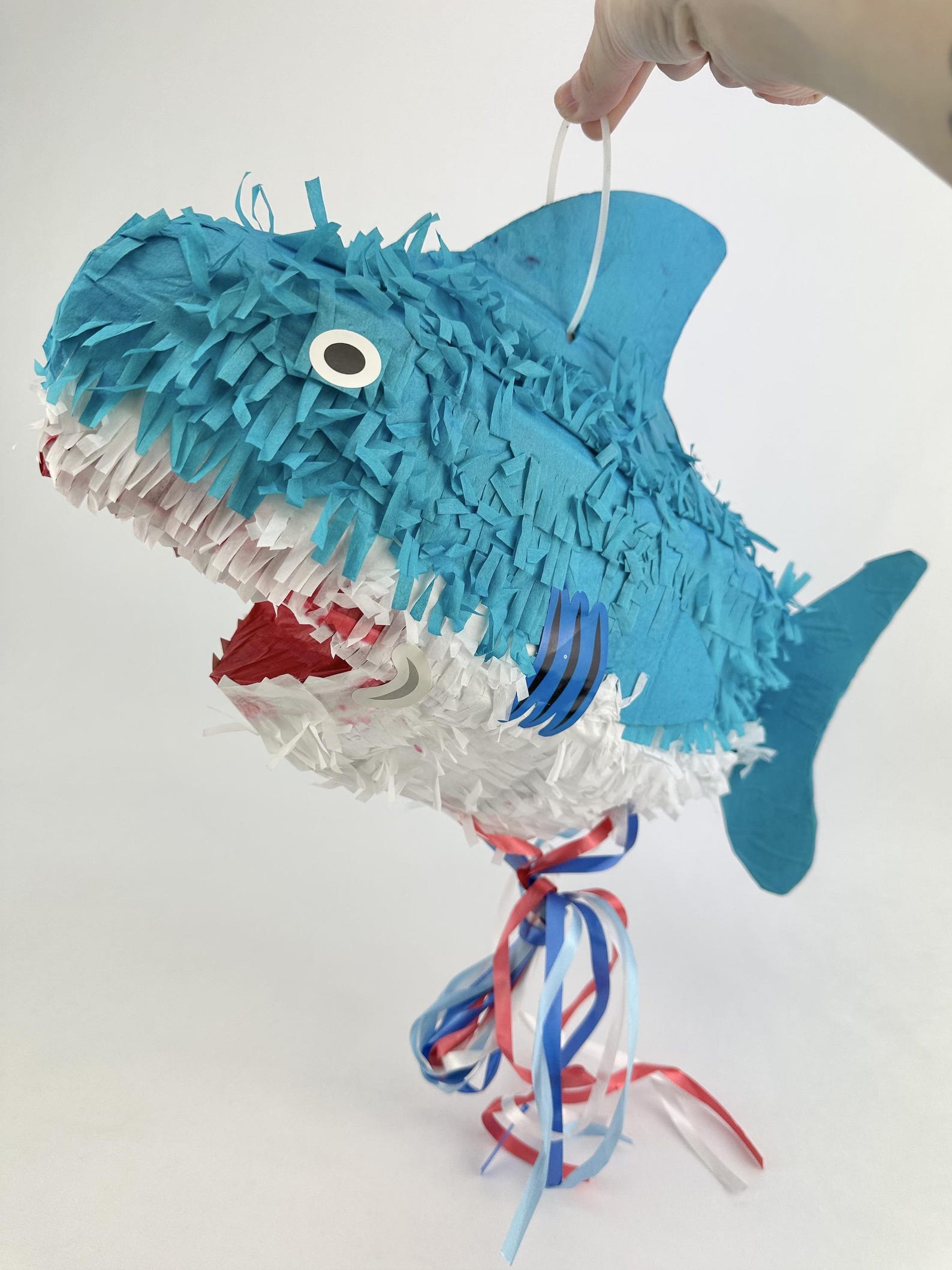 Shark Party Piñata - Shark Birthday Decorations, Beach Party Supplies ...