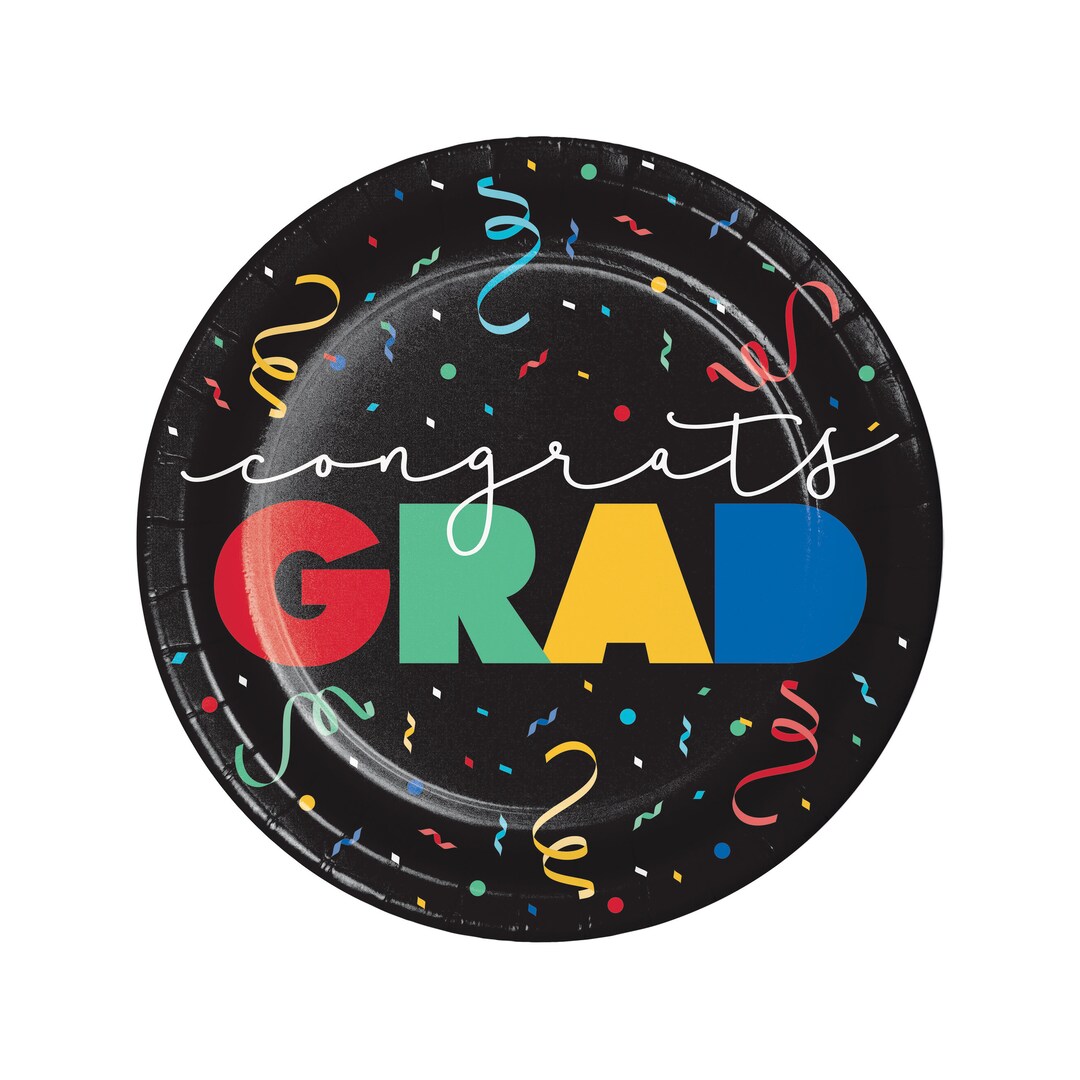 Graduation Plates - Congrats Grad, Graduation Party Supplies ...