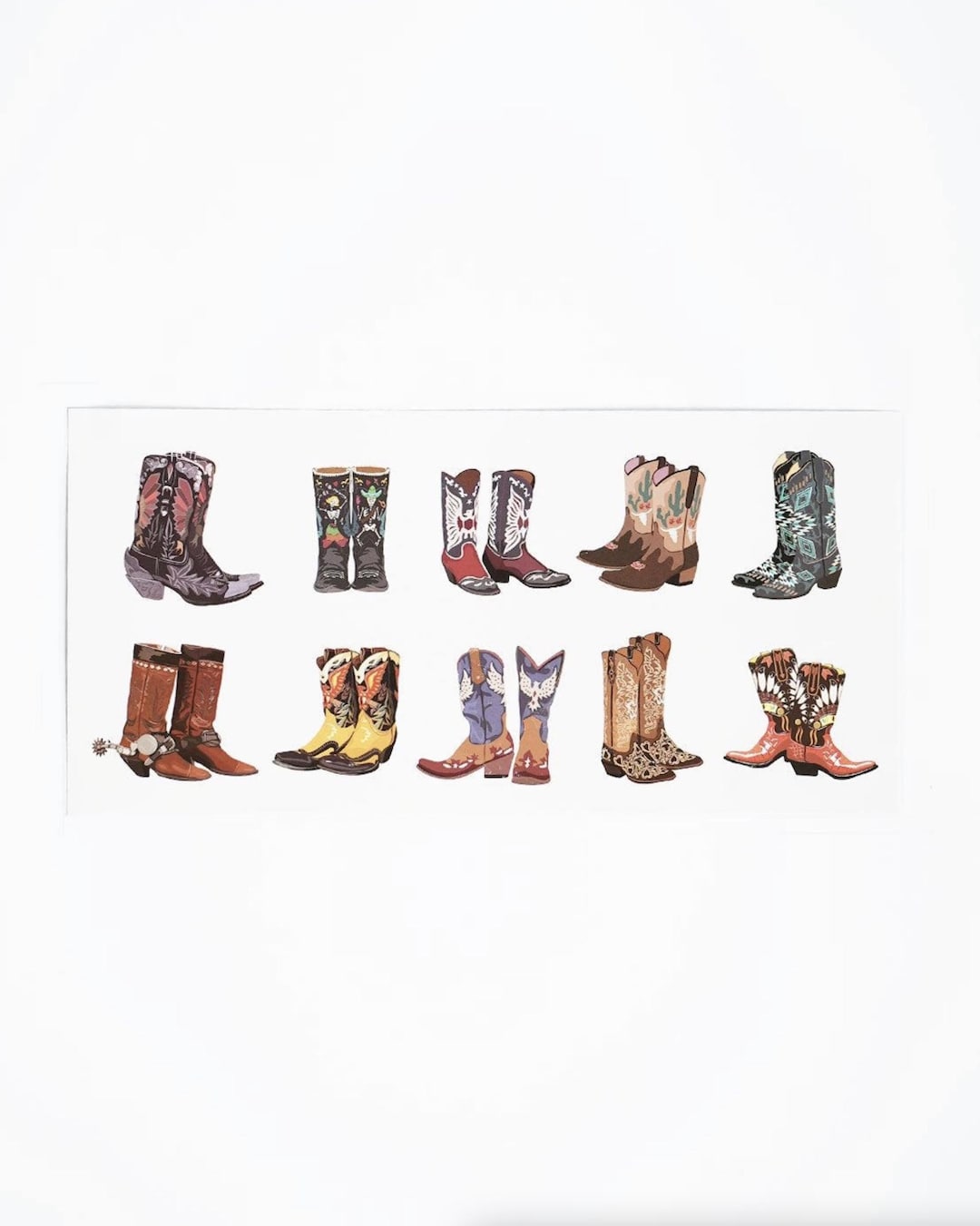 Cowboy Boot Temporary Tattoos - Western Birthday Favors, Cowgirl Party ...