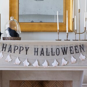 Ghost Party Banner - Halloween Banner, Halloween Party Supplies, Spooky ...