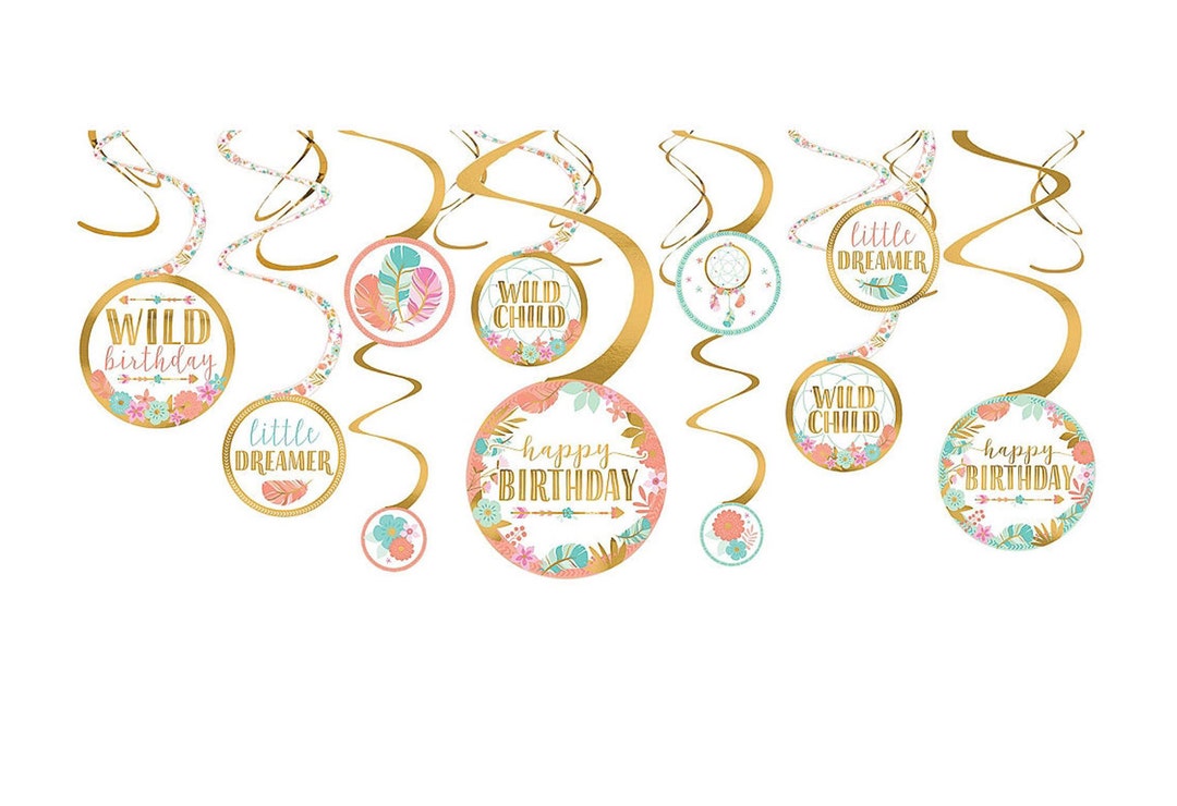 Boho Party Decorations Boho Birthday Boho Floral Bohemian - Etsy