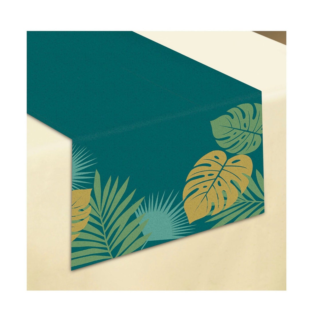 Tropical Table Runner - Bridal Shower Decorations, Tropical ...