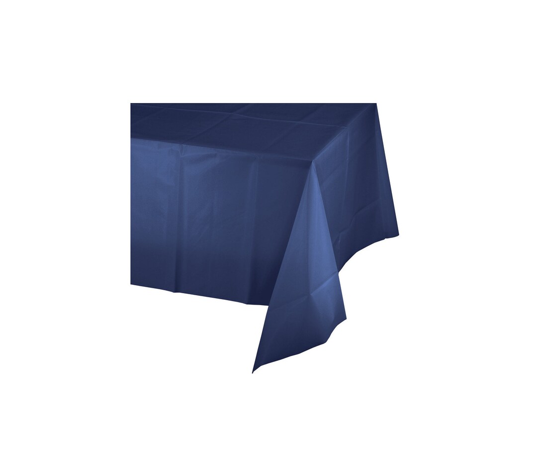 Navy Tablecloth - Navy Wedding, Navy Party Supplies, Nautical Birthday ...