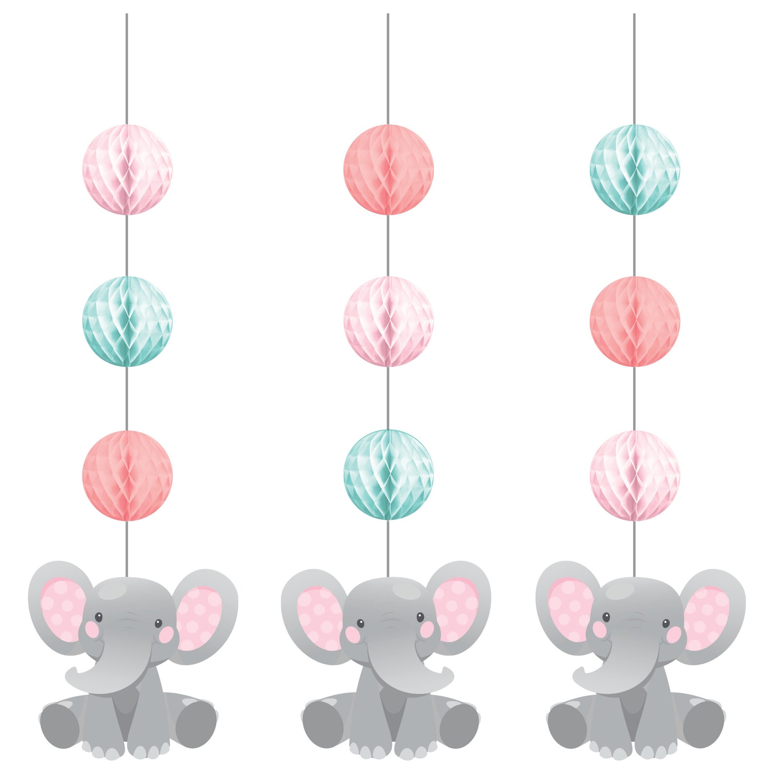 Pink Elephant Party Decorations - Elephant Baby Shower Decorations ...