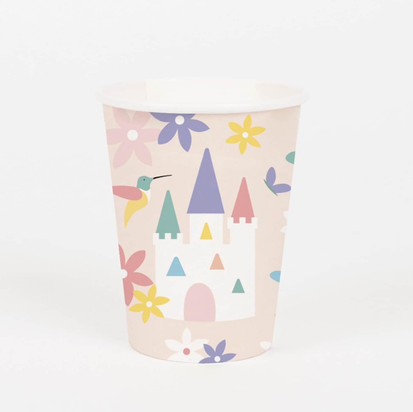Princess Castle Party Cups - Pastel Pink Princess Party Supplies ...