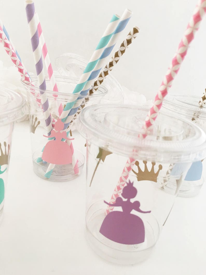 Princess Party Cups - Princess Birthday, Princess Baby Shower, Princess ...