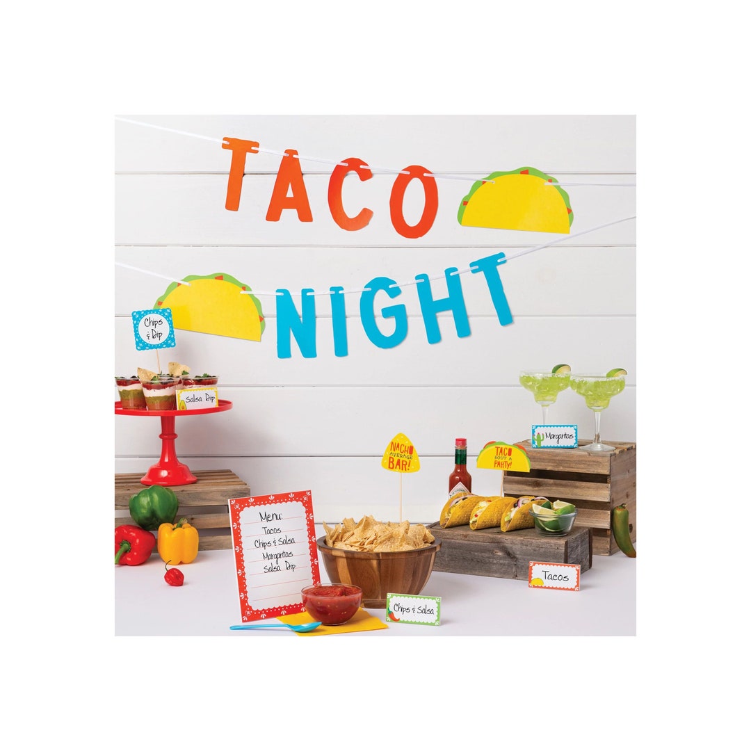 Taco Party Decorations, Fiesta Banner, Fiesta Decorations, Cinco De ...