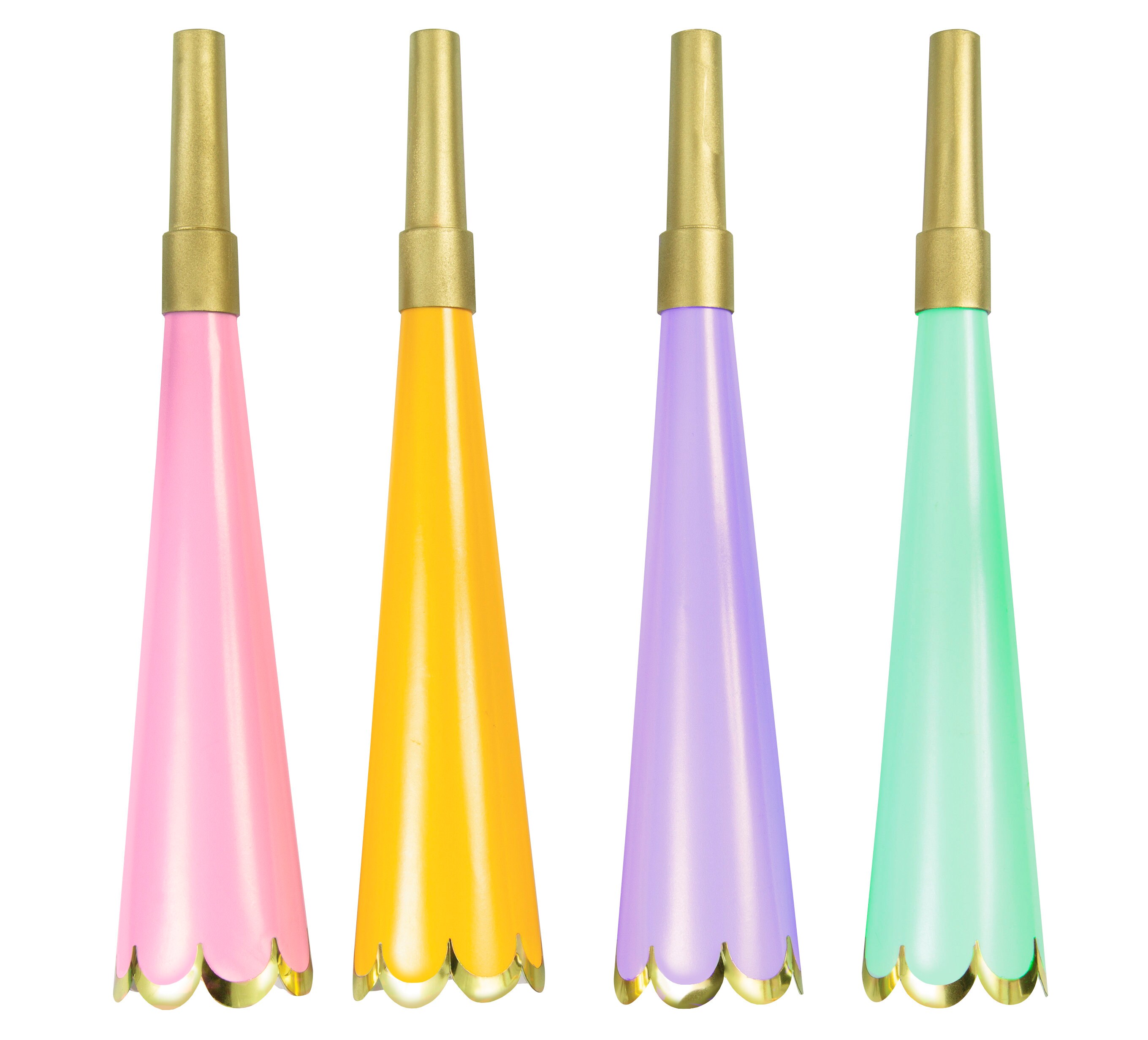 Pastel Rainbow Party Horns - Pastel Rainbow Birthday, Pastel Baby ...