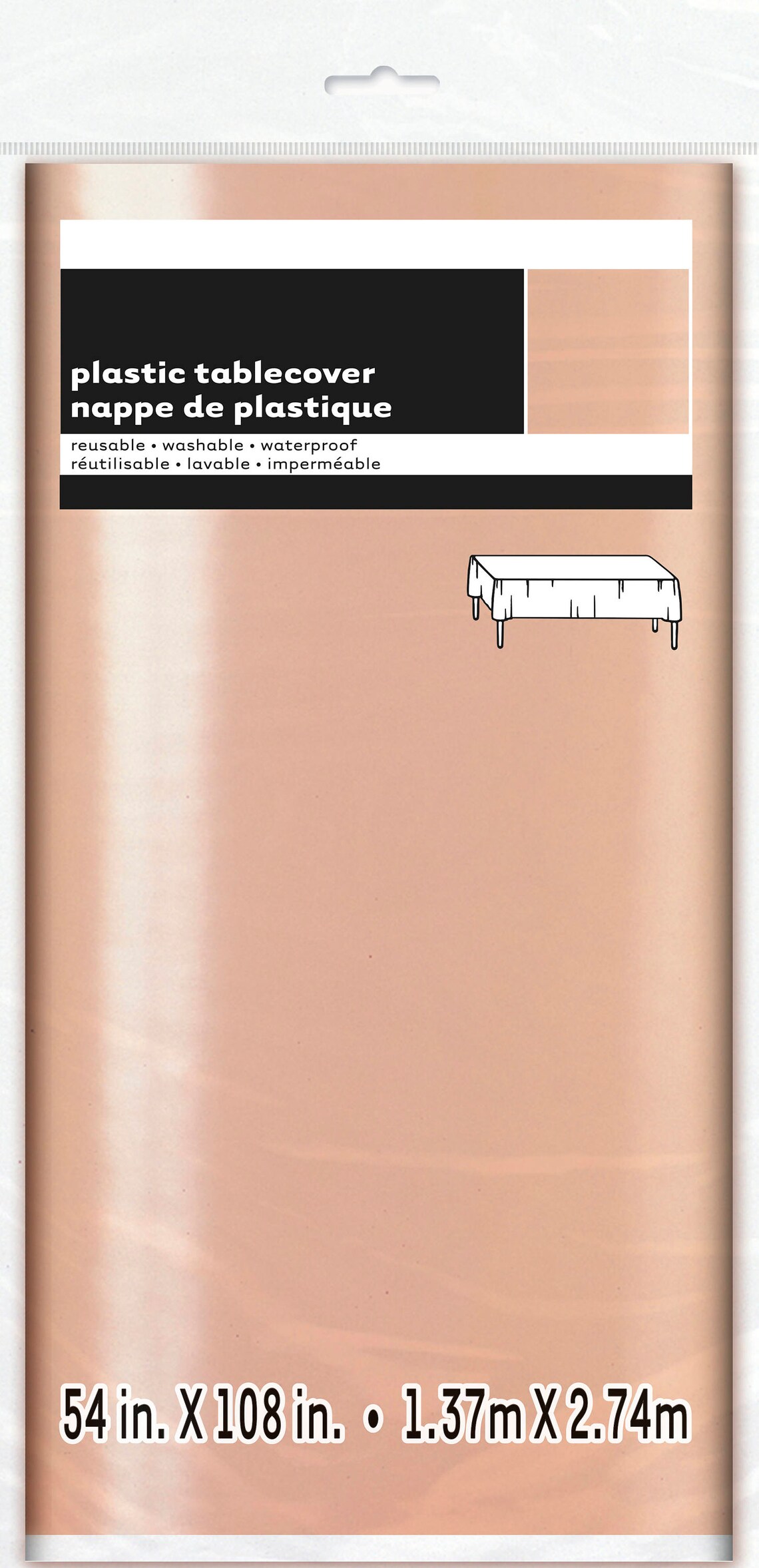 Rose Gold Tablecloth Metallic Rose Gold Table Cover Blush - Etsy