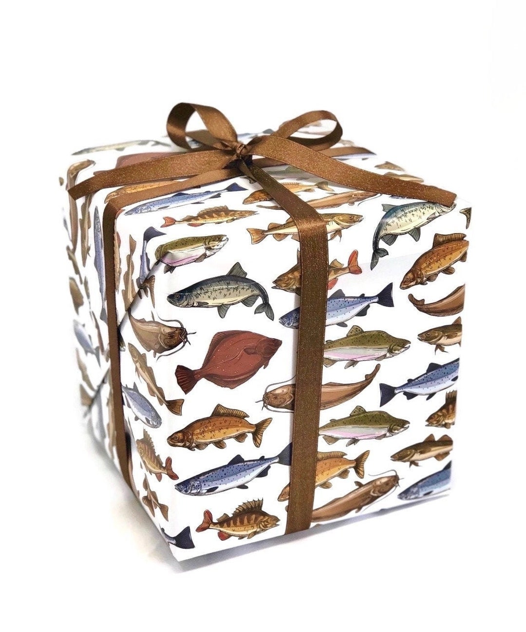 Fish Gift Wrap - Fishing Party, Fishing Birthday, Fish Party Supplies ...