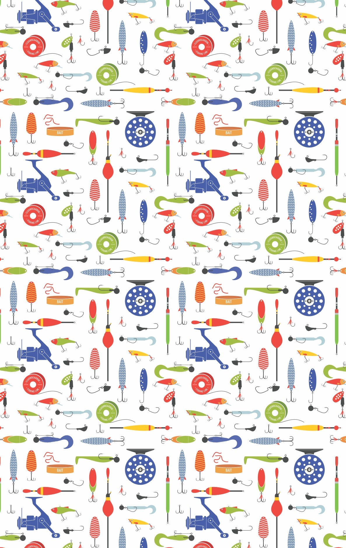 Tackle Wrapping Paper Fish Wrapping Paper Fishing Wrapping - Etsy