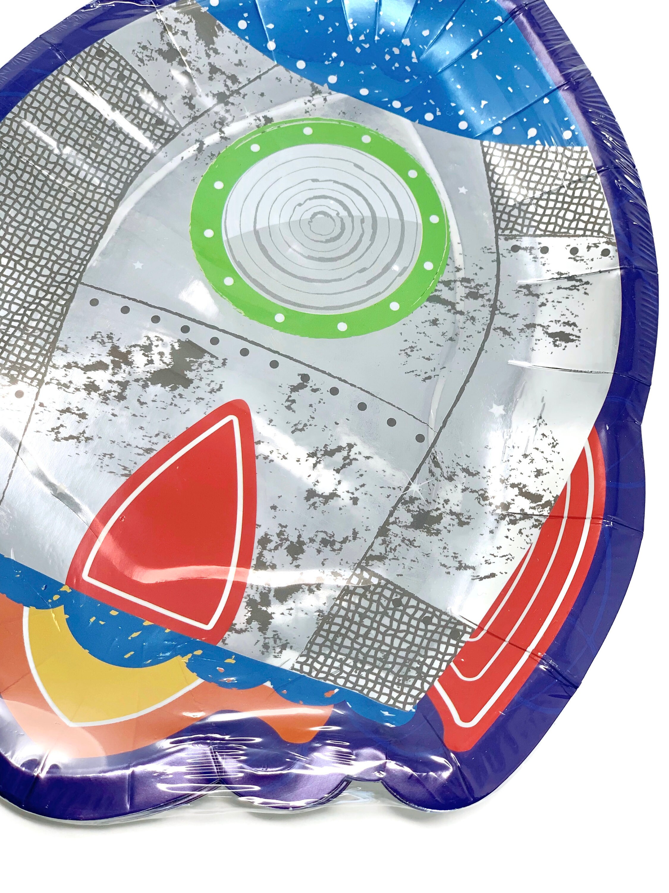 Rocket Party Plates Space Party Space Birthday Rocket - Etsy