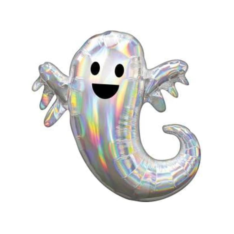 Ghost Balloon - Holographic Ghost, Halloween Decorations, Ghost ...