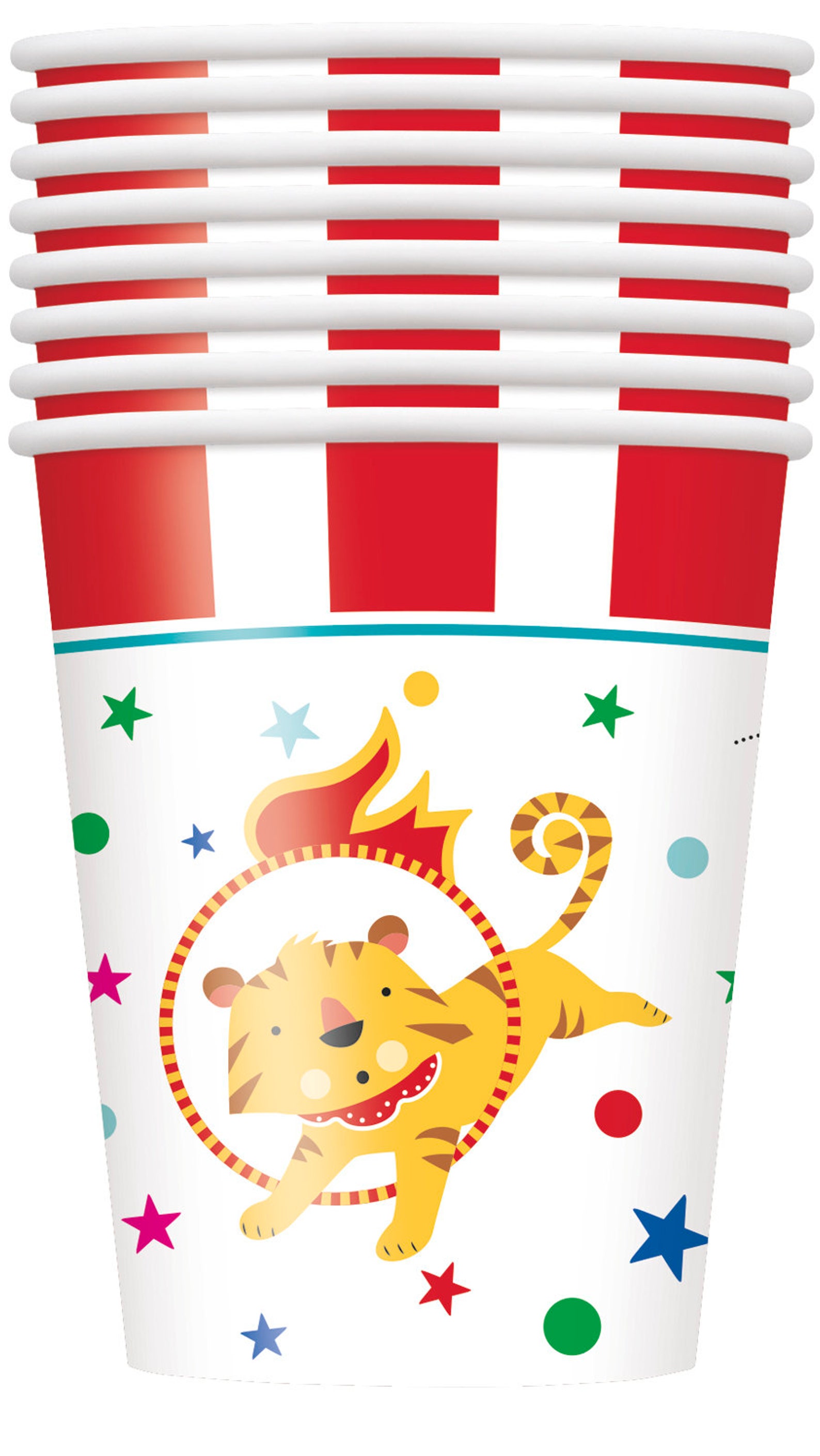 Circus Party Cups - Circus Birthday, Circus Cups, Carnival Birthday ...