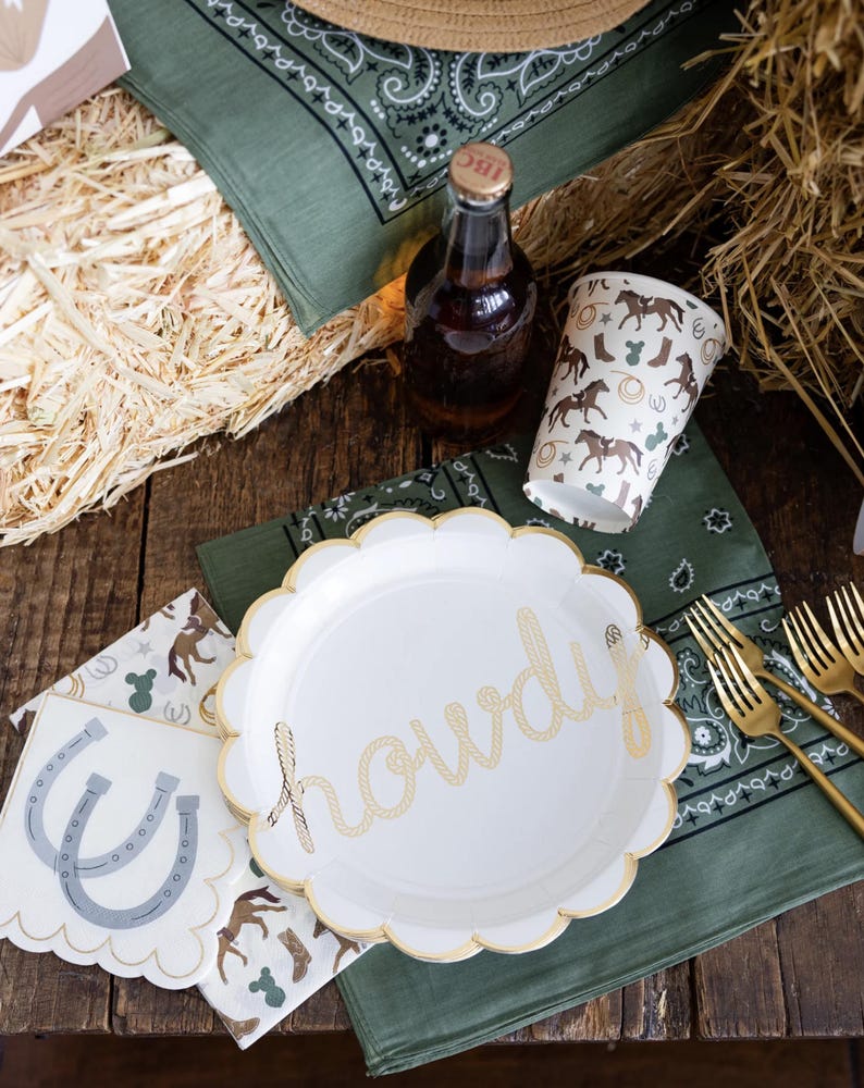 Horseshoe Party Napkins - Wild West Birthday, Western Party Supplies ...