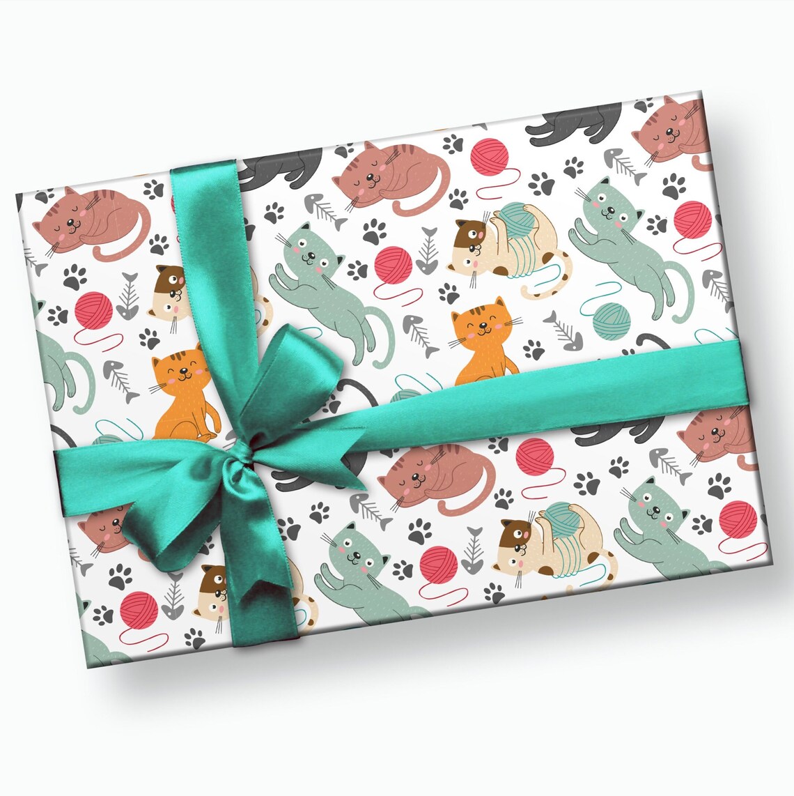 Kitty Cat Wrapping Paper Kitten Wrapping Paper Cat - Etsy