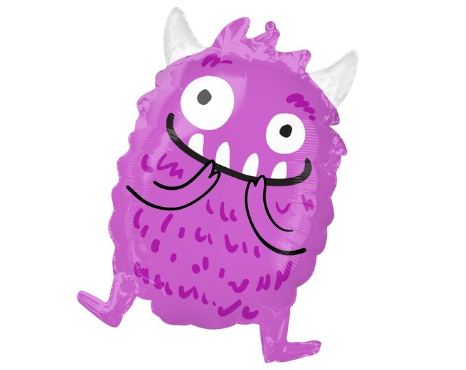 19" Monster Balloon - Monster Birthday Decorations, Monster Party ...
