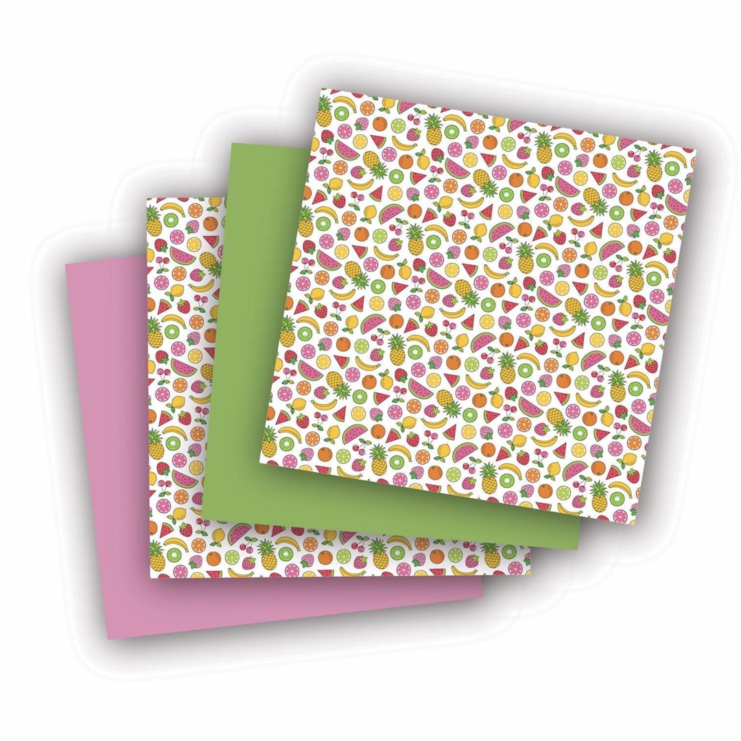 Fruity Vinyl Pack – 4 Sheets 12x12 Craft Vinyl | Pink, Lime Green ...