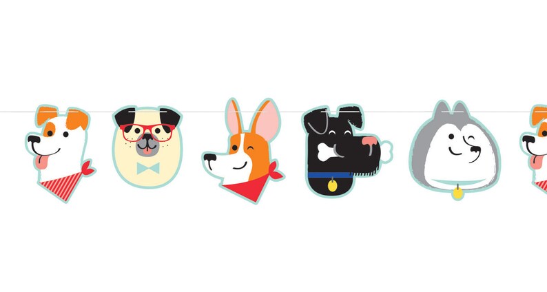 Puppy Banner Dog Party Decorations Puppy Party Decorations | Etsy