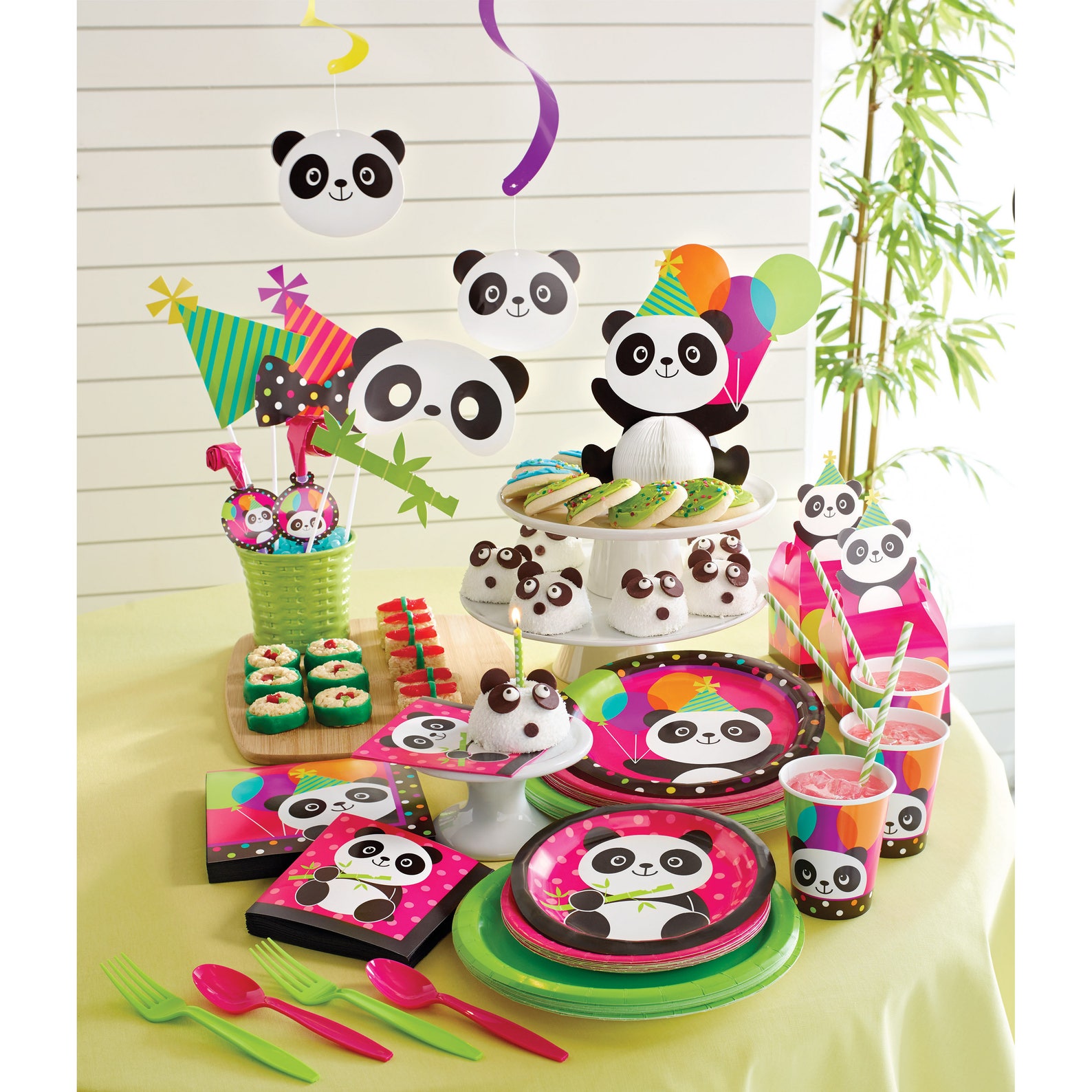 Panda Napkins Girl Panda Baby Shower Panda Party Napkins - Etsy