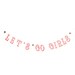 Let's Go Girls Banner Set, Pink Cowgirl Bachelorette Party, Last Disco ...
