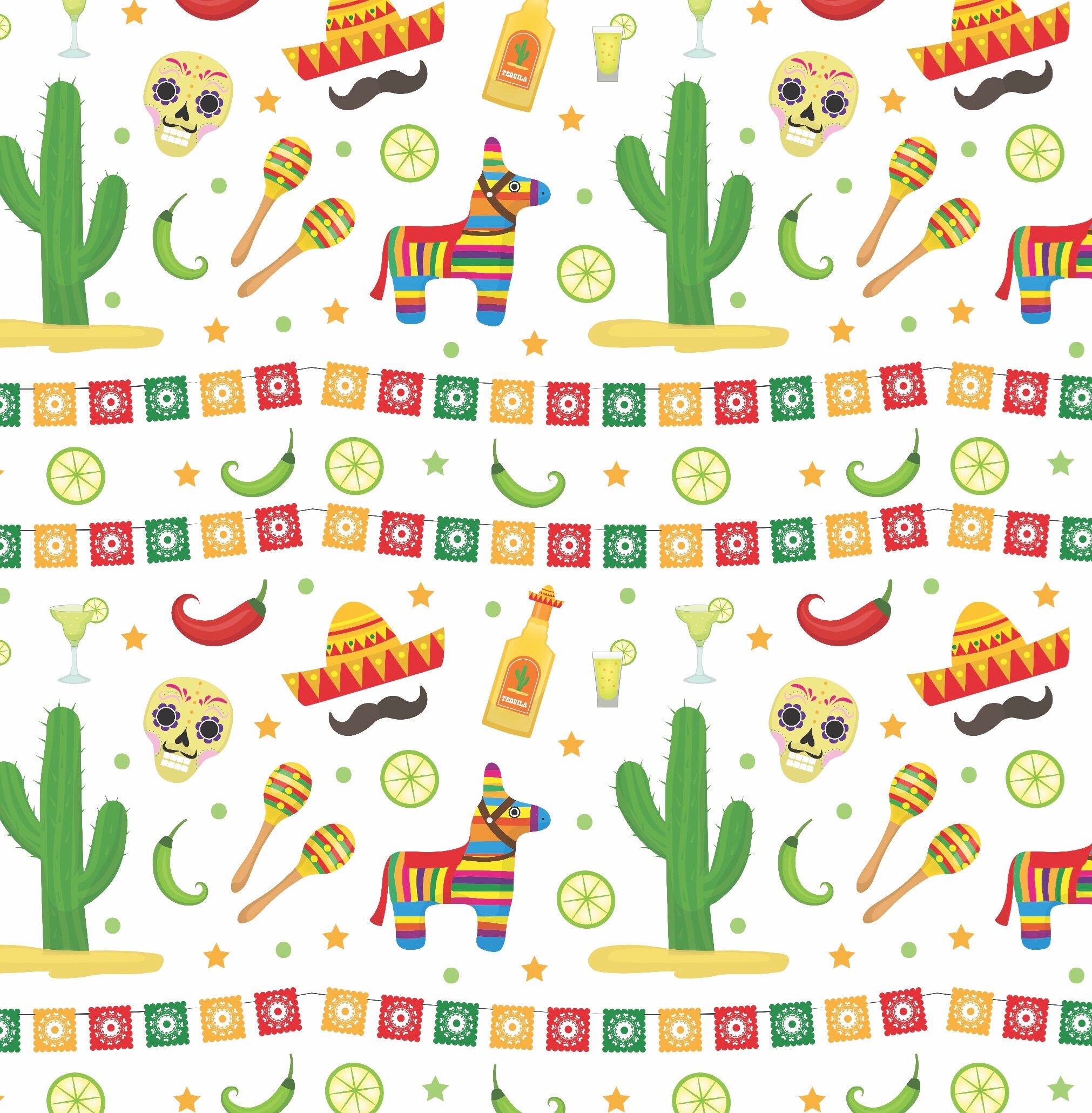 Fiesta Gift Wrap Fiesta Wrapping Paper Fiesta Birthday - Etsy
