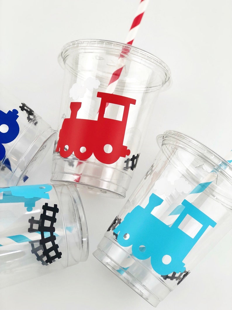 Train Party Cups Train Birthday Party Train Party Supplies - Etsy