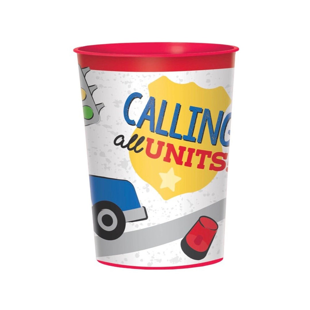 Reusable Transportation Cup - Police Party Decorations, Police Birthday ...