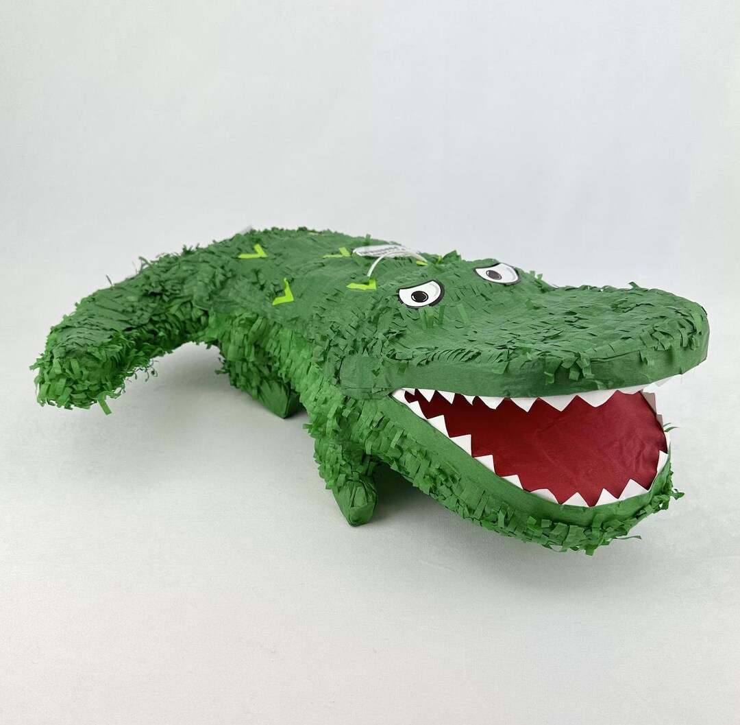 Alligator Piñata - Alligator Birthday, Swamp Party Supplies, Crocodile ...
