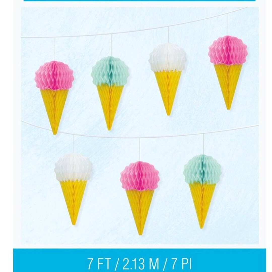Ice Cream Party Banner - Ice Cream Birthday Party, Ice Cream Party ...