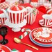 Candy Cane Napkins - Holiday Party Napkins, Christmas Tableware ...