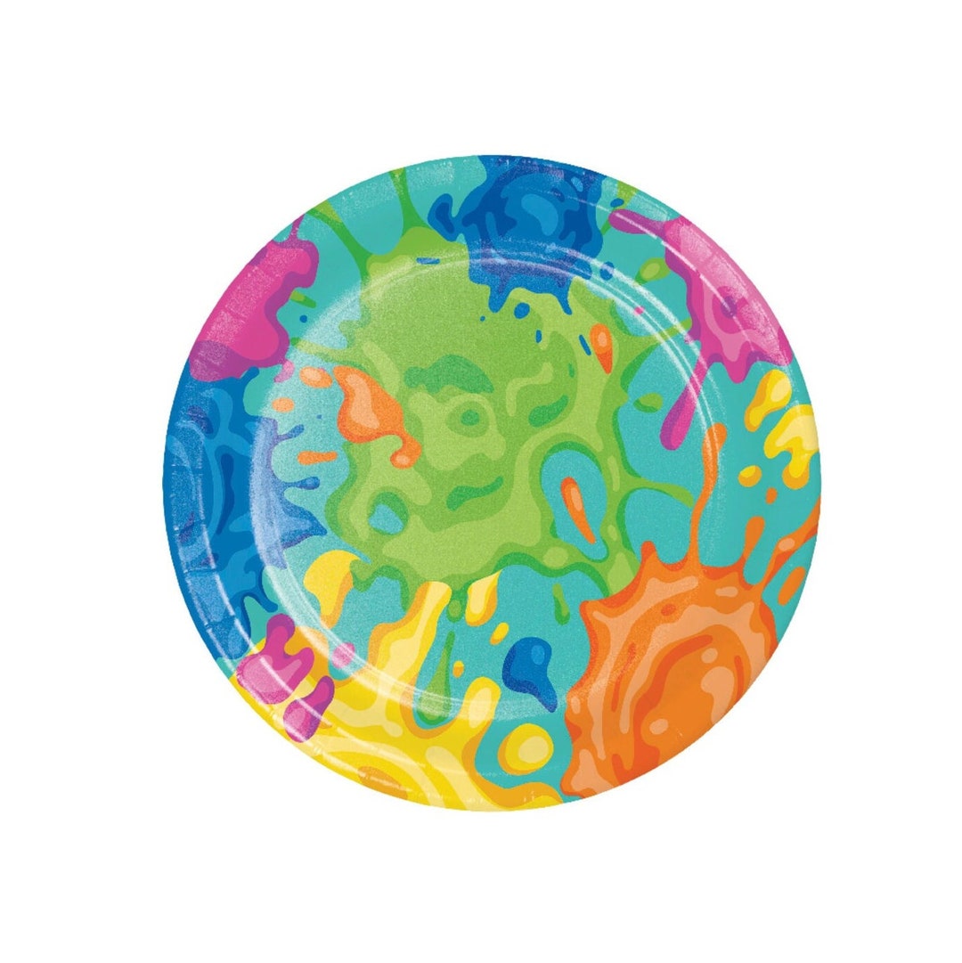 Paint Party Plates - Art Birthday Decorations, Painting Party Supplies ...