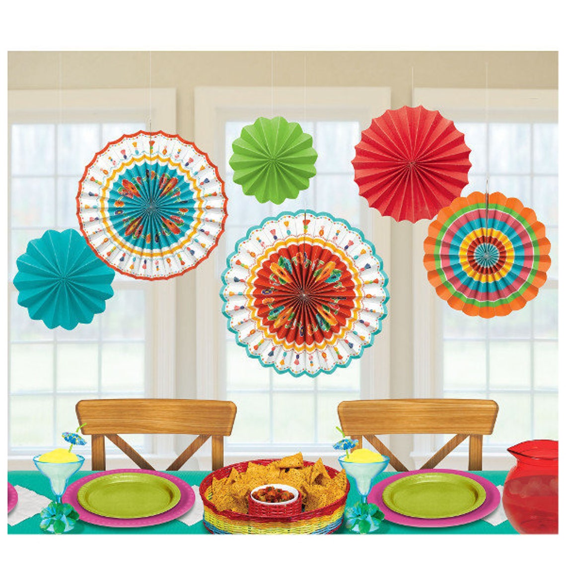Fiesta Party Fans Fiesta Decorations Fiesta Party - Etsy
