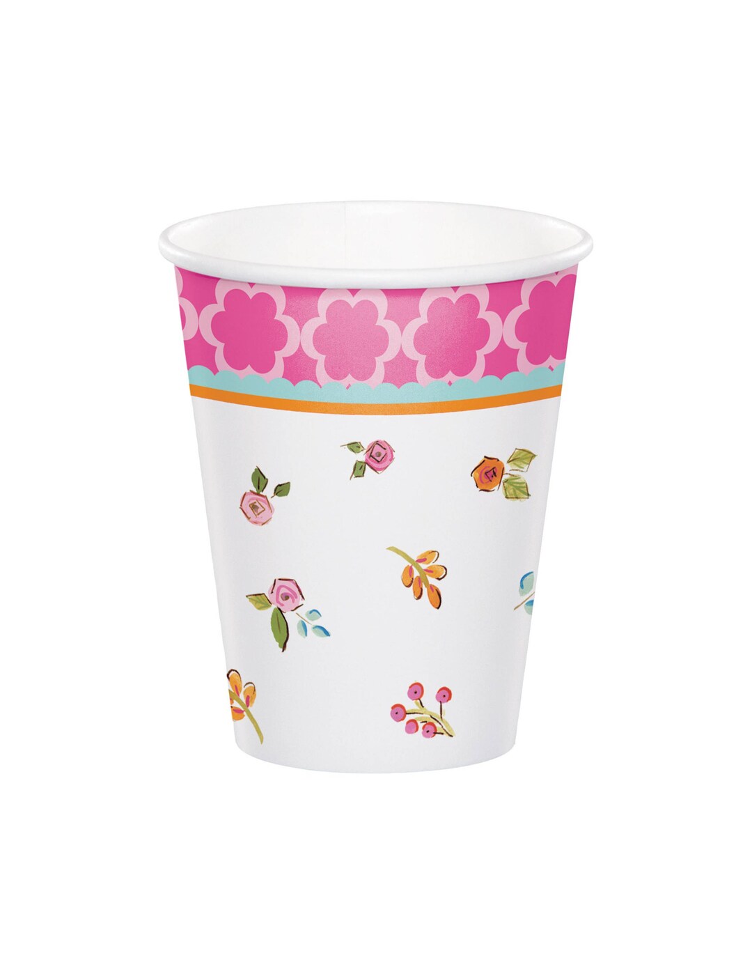 Tea Party Cups - Floral Tea Party, Garden Party, Floral Party Supplies ...