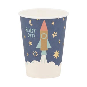 Blast off Party Cups - Space Birthday Decorations, Planet Party ...