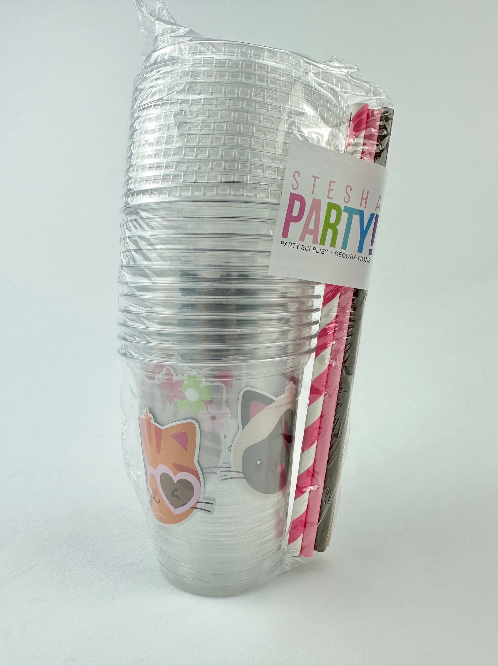 Cat Party Cups - Cat Birthday Decorations, Cat Party Decorations, Cat ...