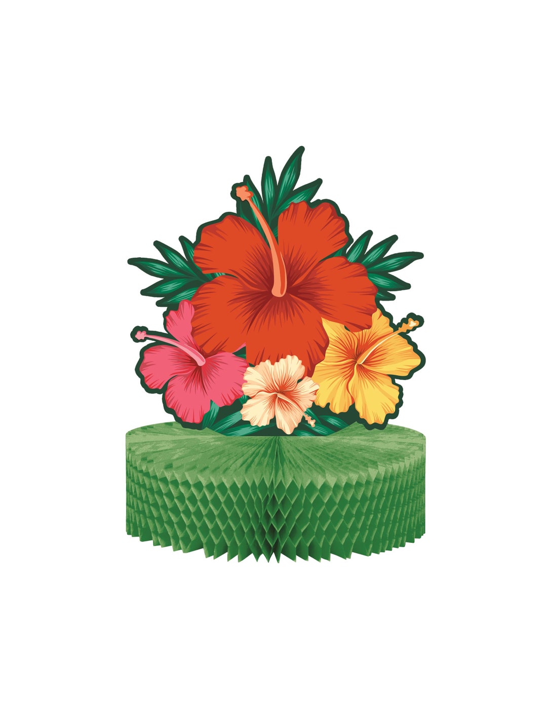Tropical Party Centerpiece - Tropical Birthday Party, Tropical Baby ...