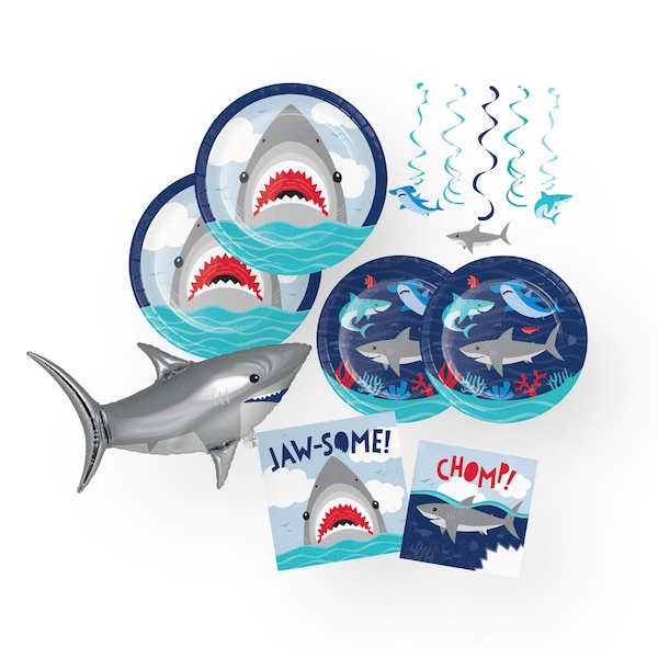 Shark Party Decorations - Etsy