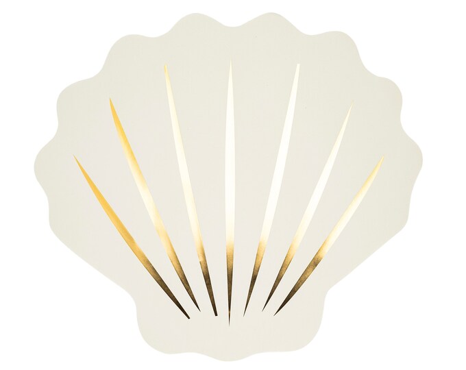 Nature Seashell Wall Hanging for Beach Decor, Horizontal Shell Art for ...