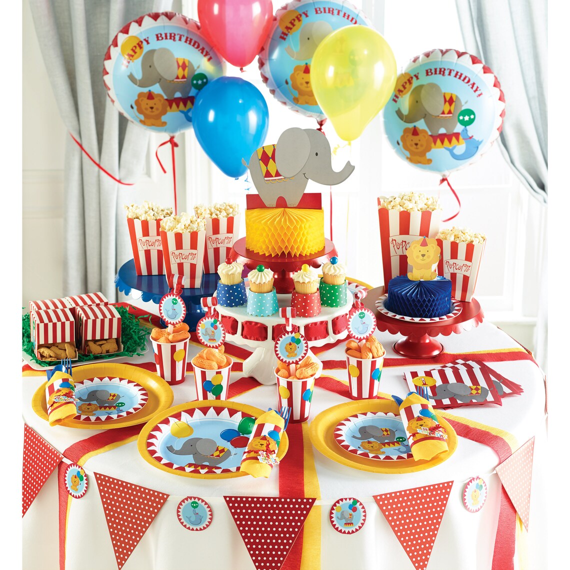 Circus Cups - Circus Party Cups, Circus Birthday, Carnival Birthday ...