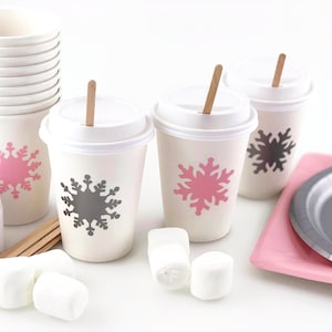 Snowflake Cups - Winter Wonderland Party Supplies, Winter Onederland ...