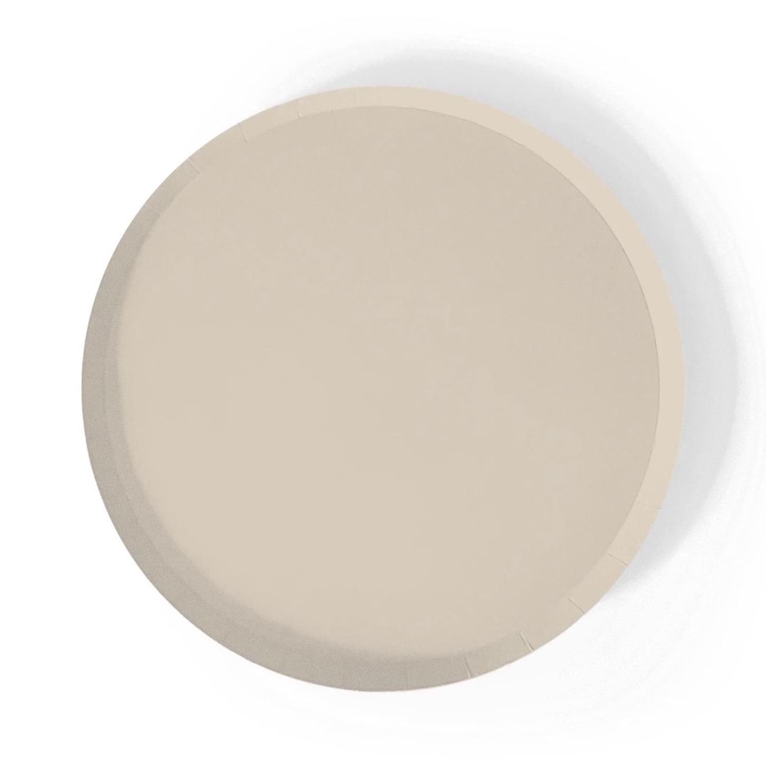 Beige Paper Plates 12ct - Rustic Party Plates, Bridal Shower, Birthday ...
