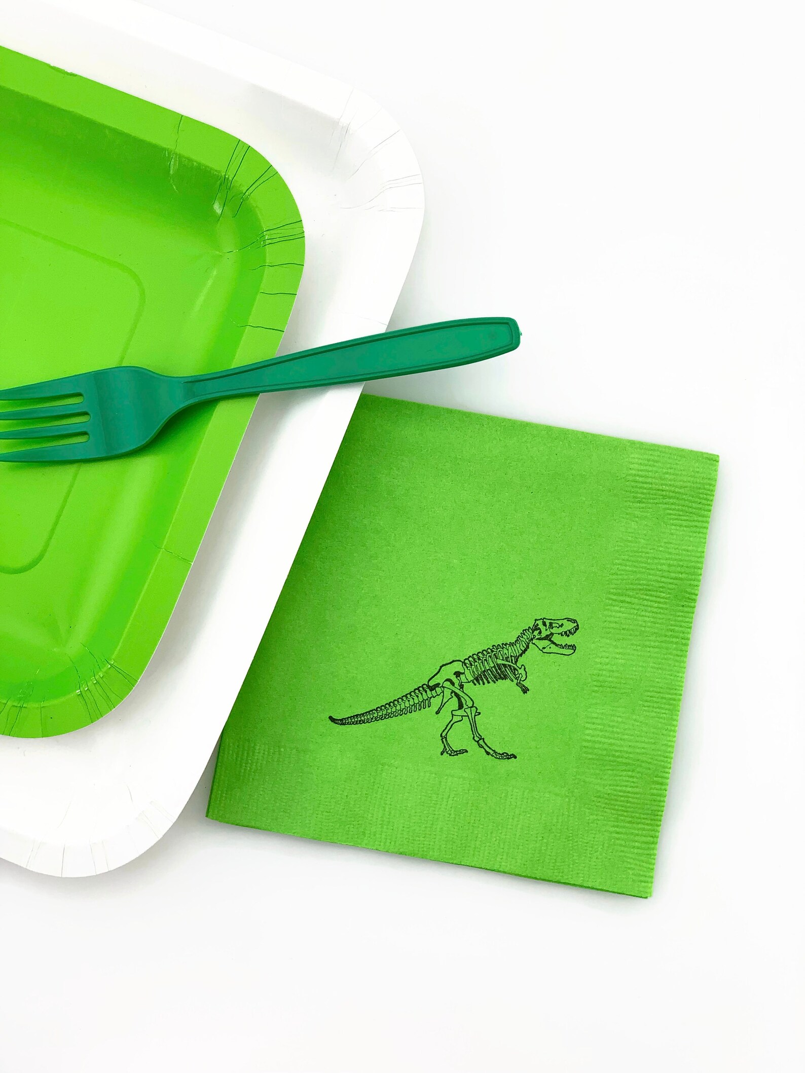 Dinosaur Party Napkins Dinosaur Birthday Green Dinosaur | Etsy